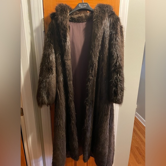 Jackets & Coats | Long Beaver Fur Coat | Poshmark
